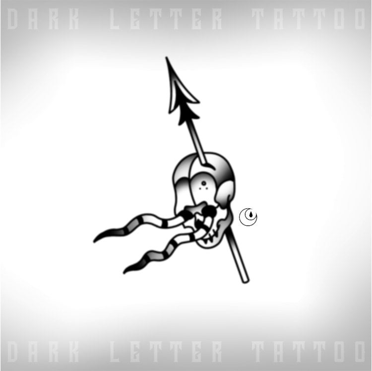 Warning | Dark Letter Tattoo
